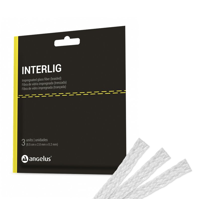 INTERLIG Fibra de vidrio Trenzada 3 x 8,5 cm Angelus - Royal Dent