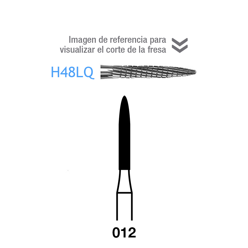 Fresas Carburo H48LQ-314-012 FG aro amarillo 16-20 láminas Komet - Royal Dent